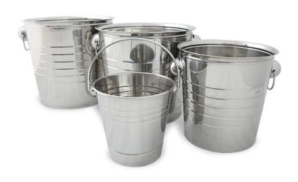 174131 - ST.STEEL BUCKET, 10 LTR