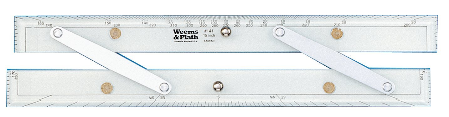 371001 - PARALLEL RULER, PLASTIC PLAIN 450 MM